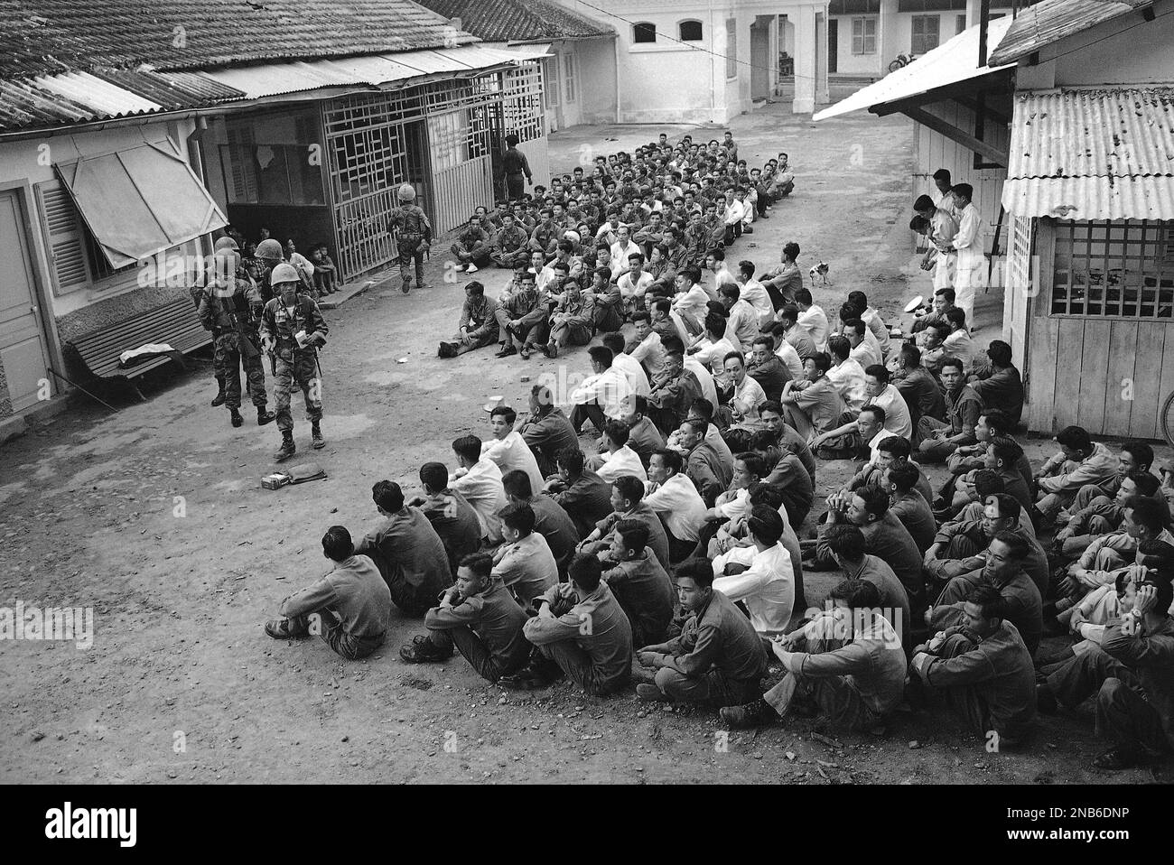Guards of the presidential palace in Saigon, South Vietnam on Nov. 2 ...