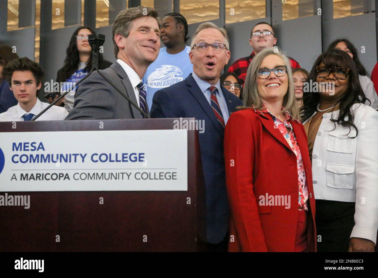Mesa, Arizona, February 13, 2023. Rep. Greg Stanton, Mesa Mayor John ...