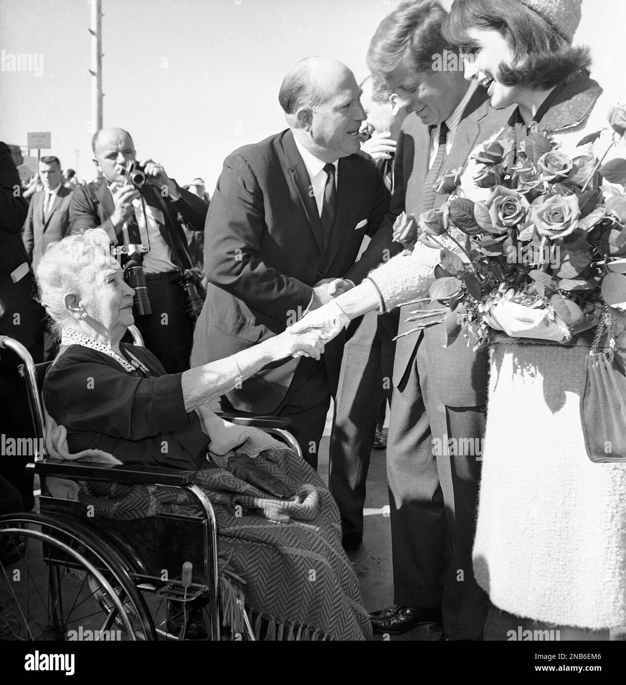 President John F. Kennedy and first lady Jacqueline Kennedy on their ...