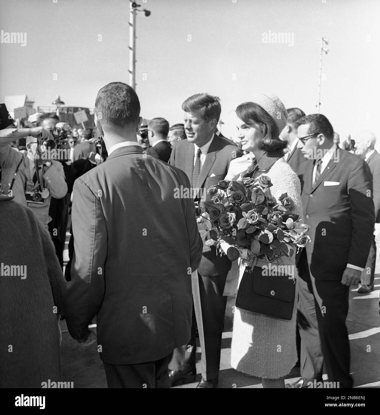 President John F. Kennedy and first lady Jacqueline Kennedy on their ...