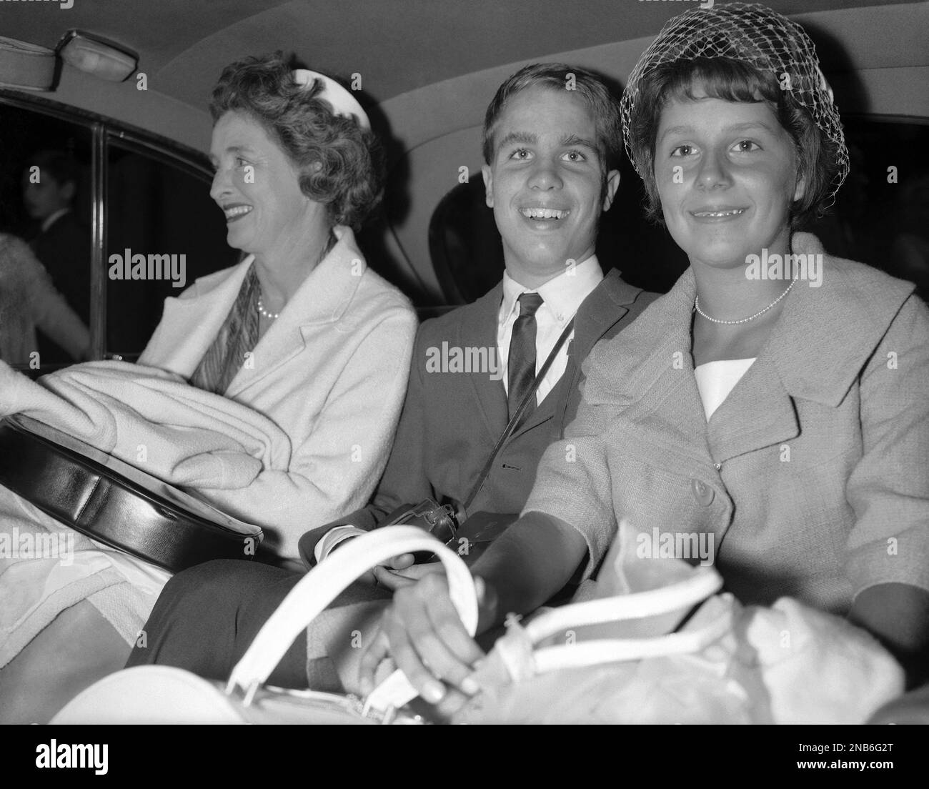 The family of British-born American comedian and actor Bob Hope, wife ...