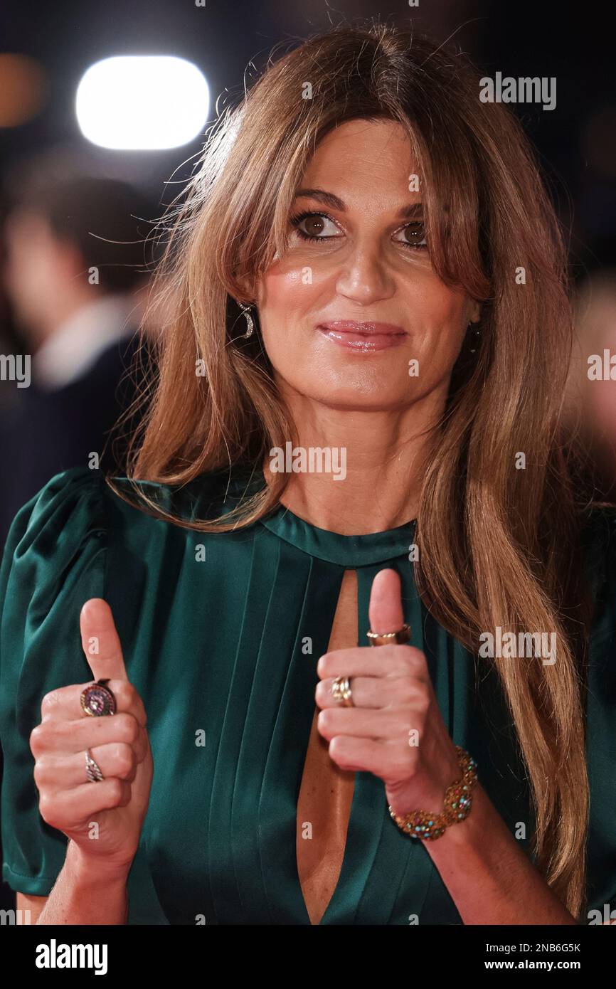 Jemima Khan poses for photographers upon arrival for the premiere of the film 'Whats Love Got To ...