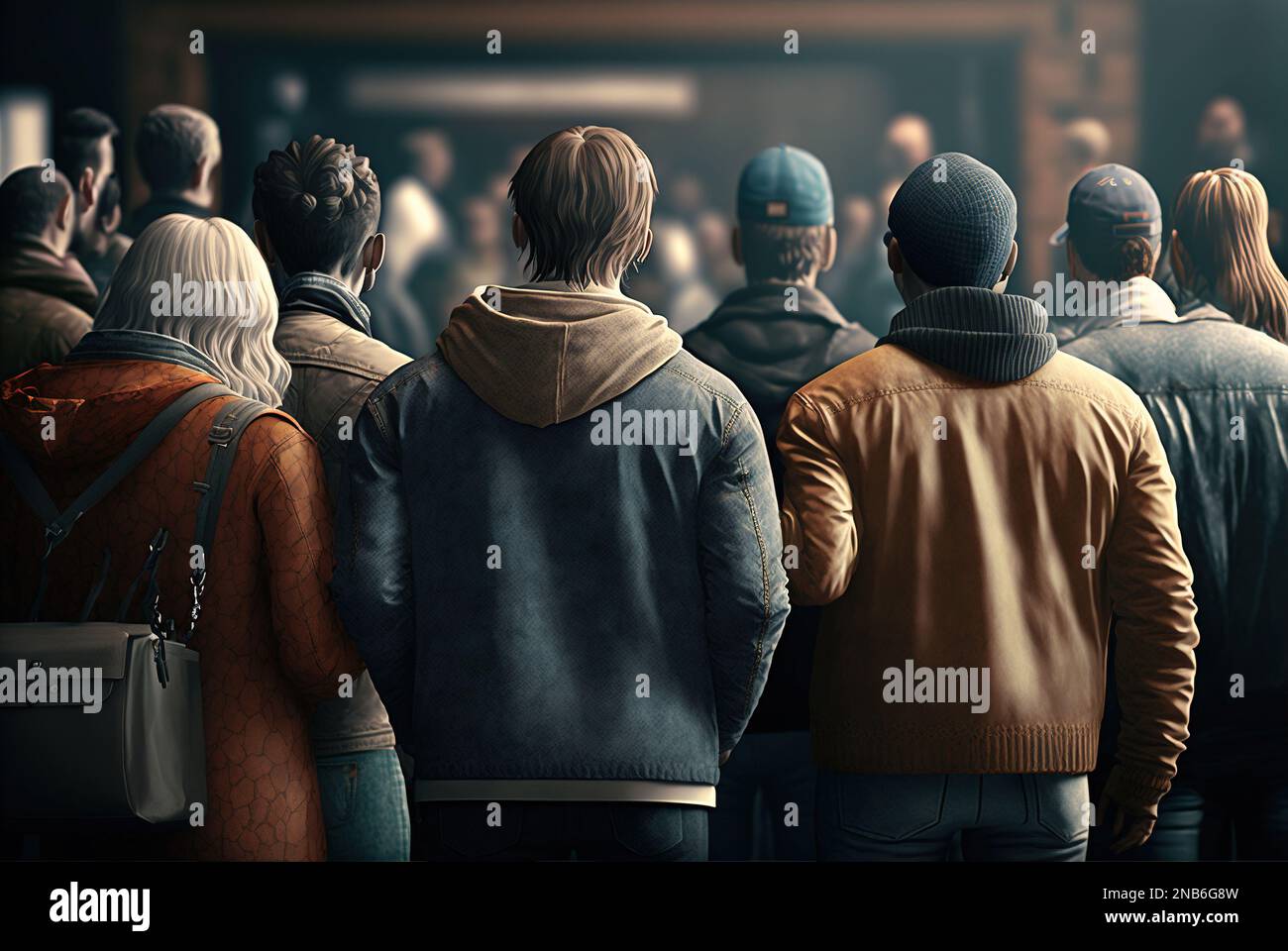 People with their backs turned hi-res stock photography and images - Alamy