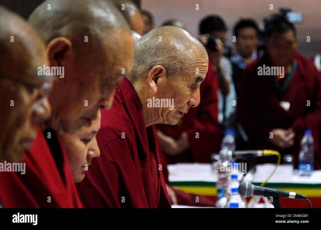 Leaders of the four Tibetan Buddhist sects and pre-Buddhism Bon are ...
