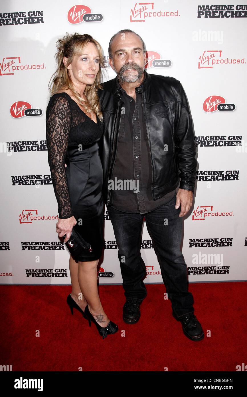 Sam Childers, whose life is the inspiration for the film, right, and ...