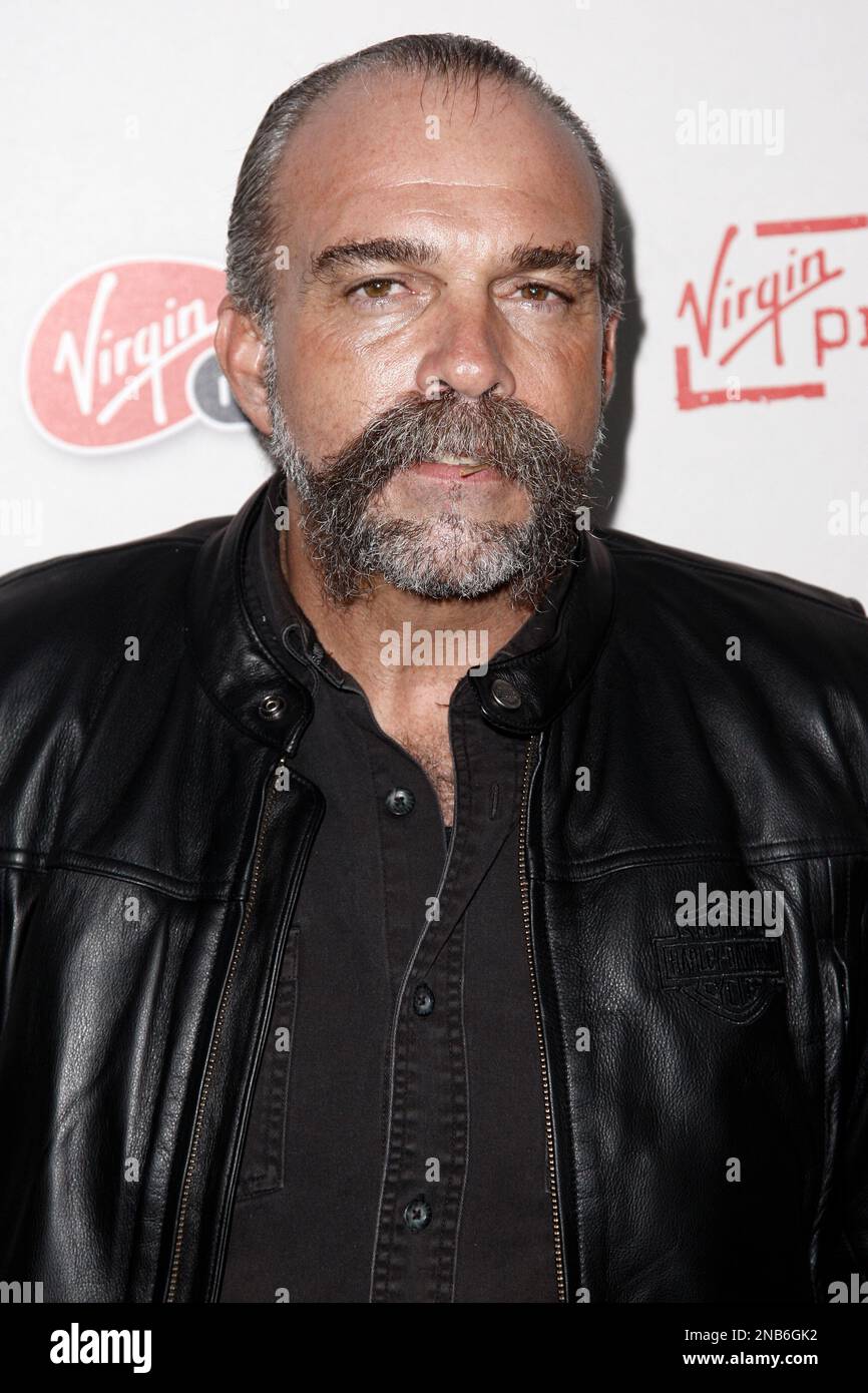 Sam Childers, whose life is the inspiration for the film, arrives at ...