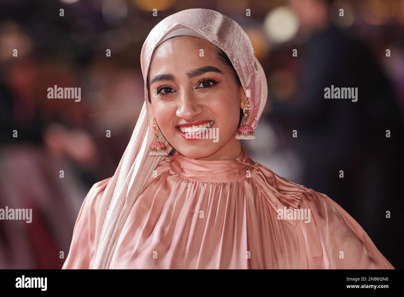 Zainab Jiwa poses for photographers upon arrival for the premiere of the film 'Whats Love Got To ...