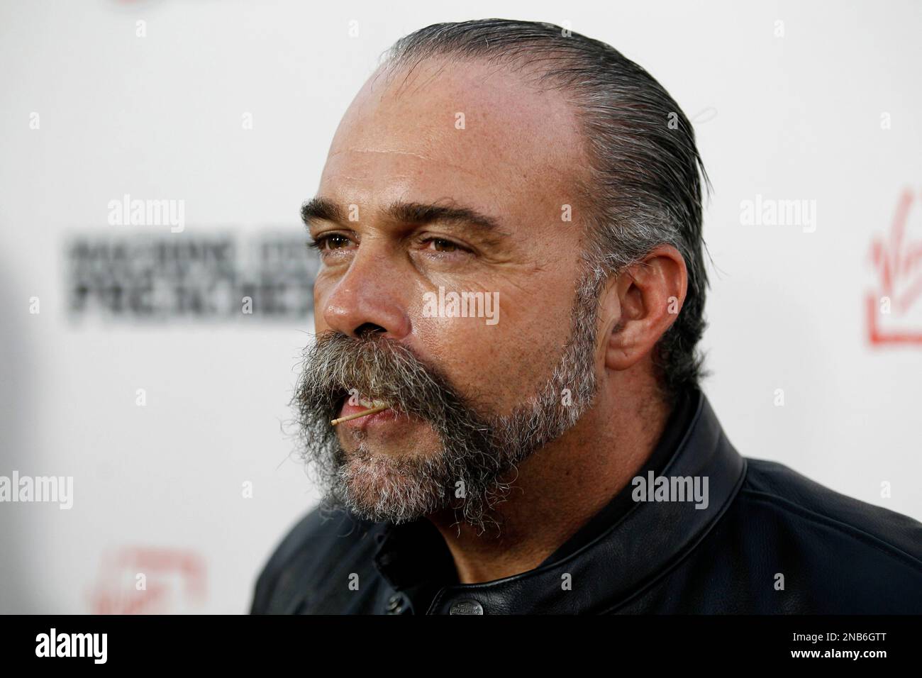 Sam Childers, whose life is the inspiration for the film, arrives at ...