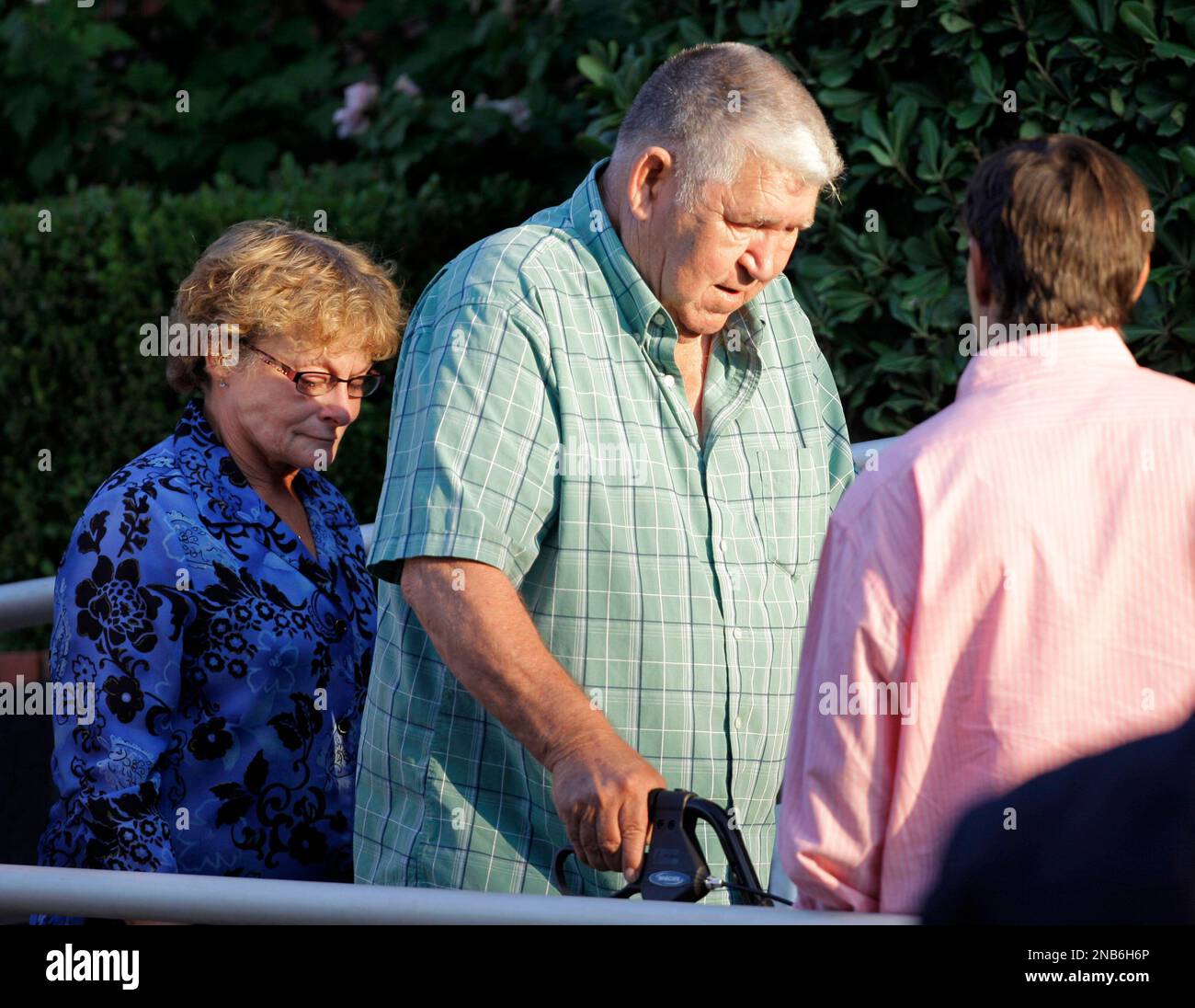 Family members of Lawrence Russell Brewer, mother Helen Brewer, left ...