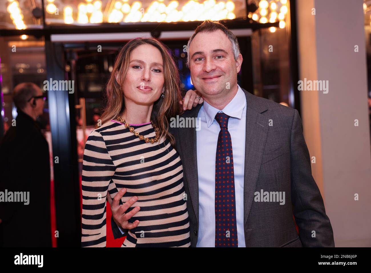 Jemima Jones and Ben Goldsmith pose for photographers upon arrival for ...