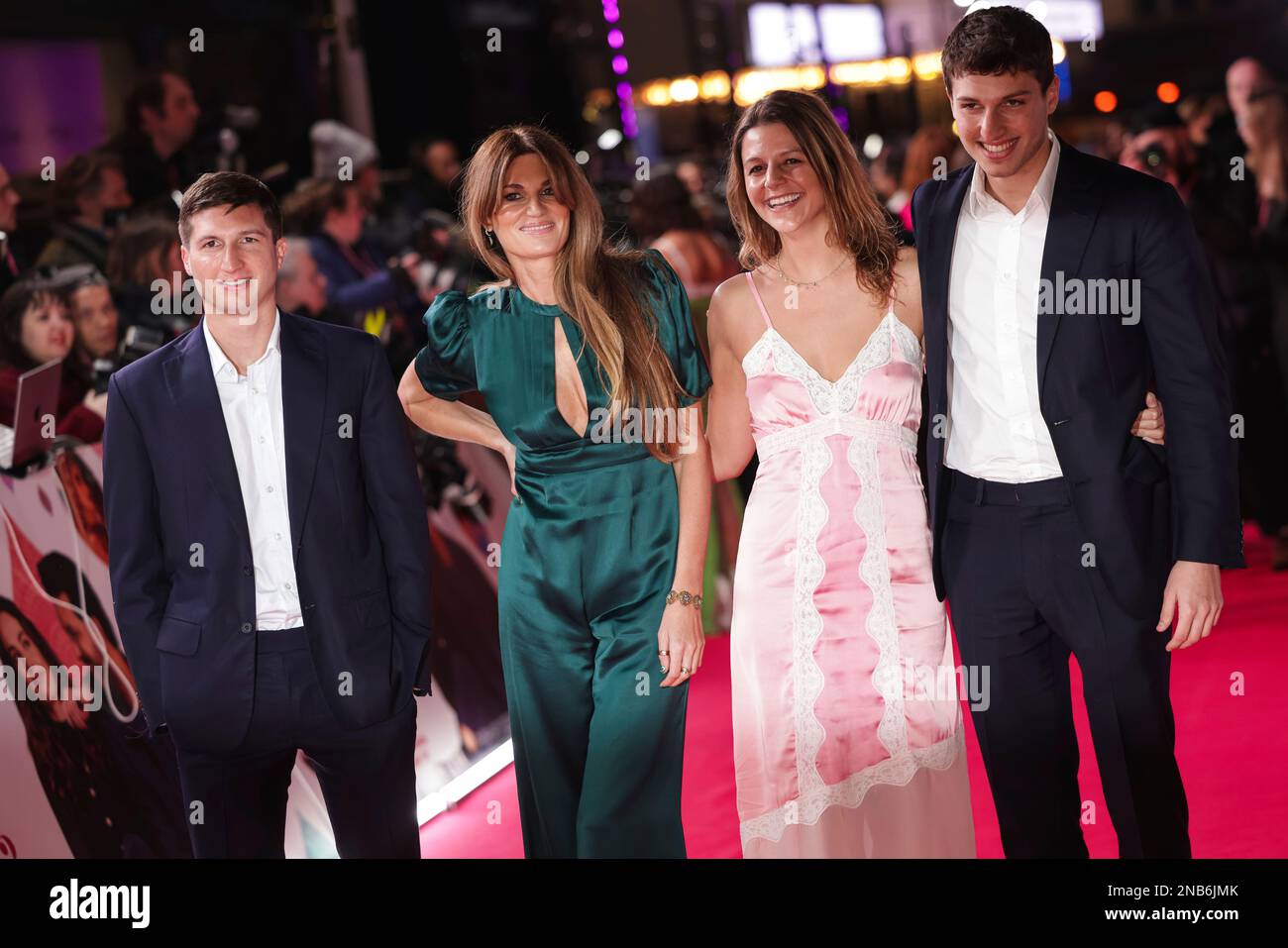 Sulaiman Khan, Jemima Khan and Kasim Khan pose for photographers upon ...
