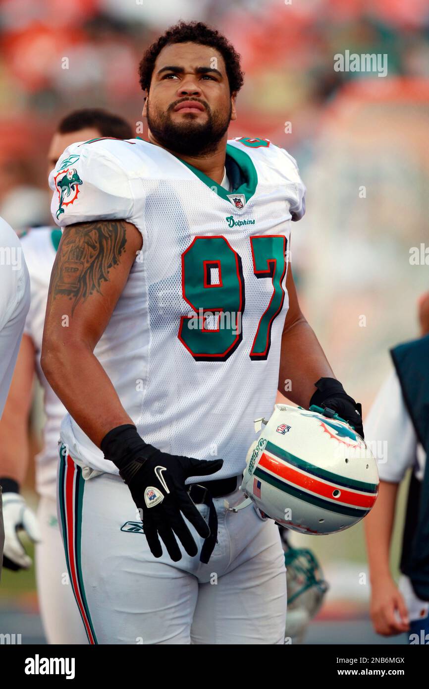 Miami Dolphins defensive tackle Phillip Merling (97) is seen on the ...
