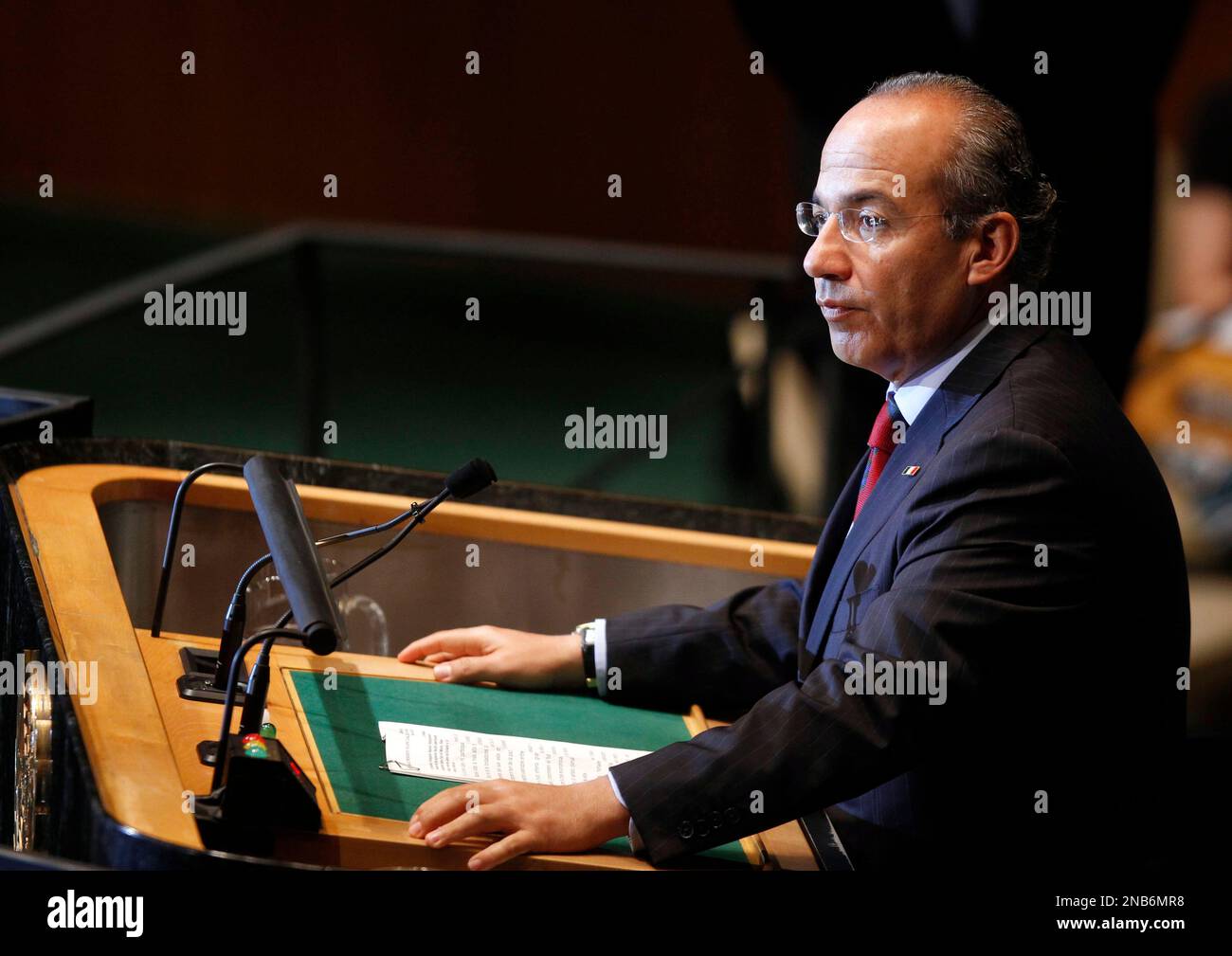 Mexican President Felipe Calderon addresses the 66th session of the ...