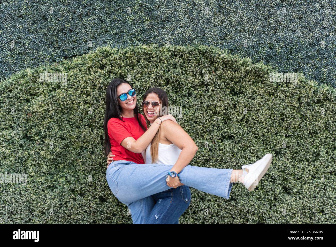 Two friends having fun hi-res stock photography and images - Alamy