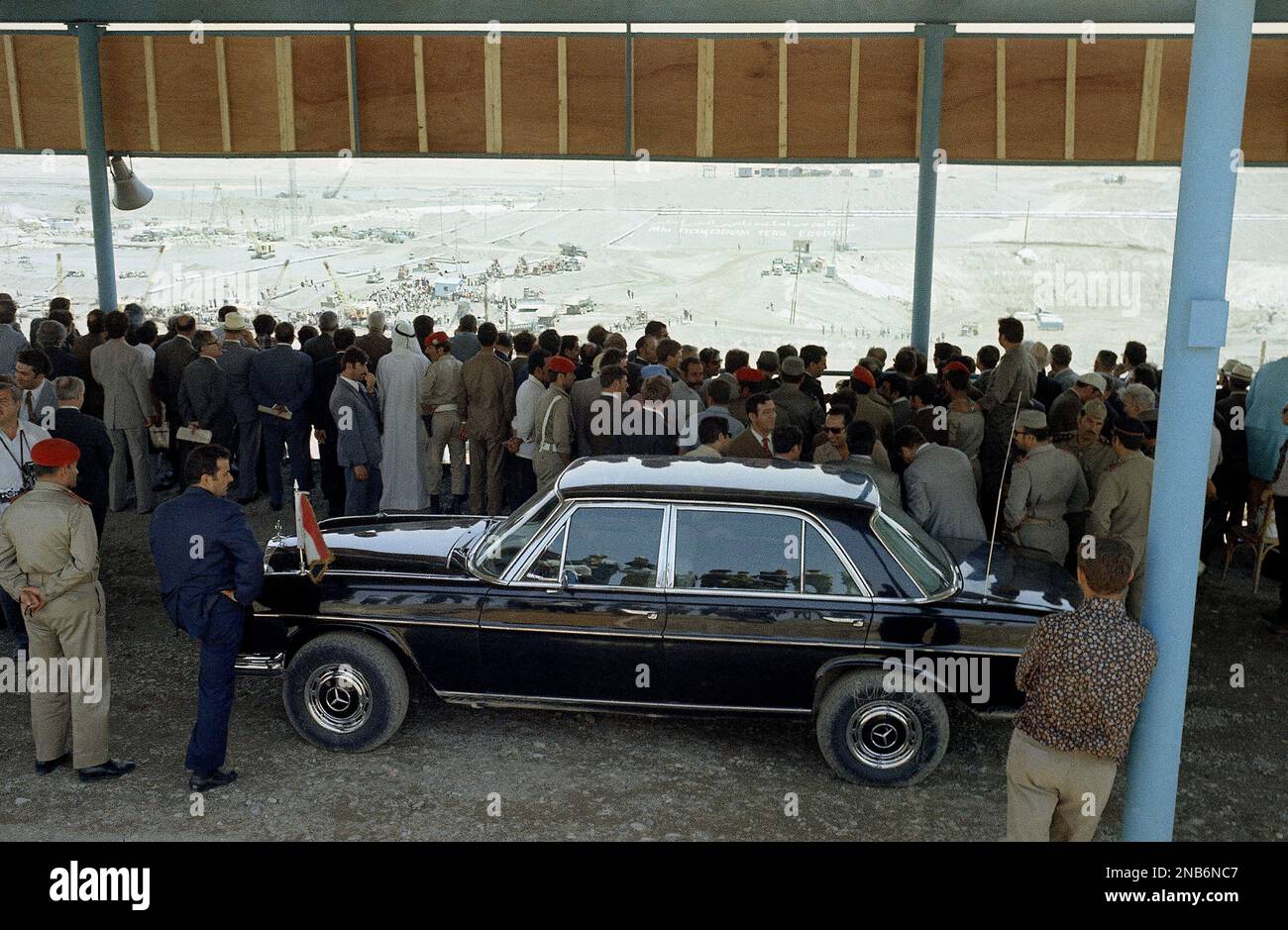 Tabqa dam at Ar-Raqqah, Syria during inauguration in 1973. (AP Photo ...