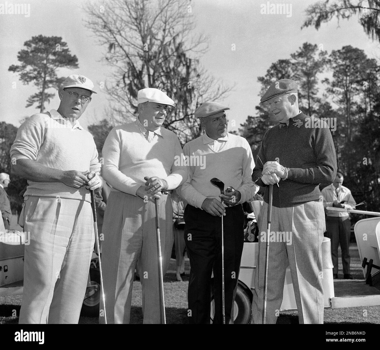 From left to right: Jim Hagerty, George E. Allen of Gettysburg, golf ...