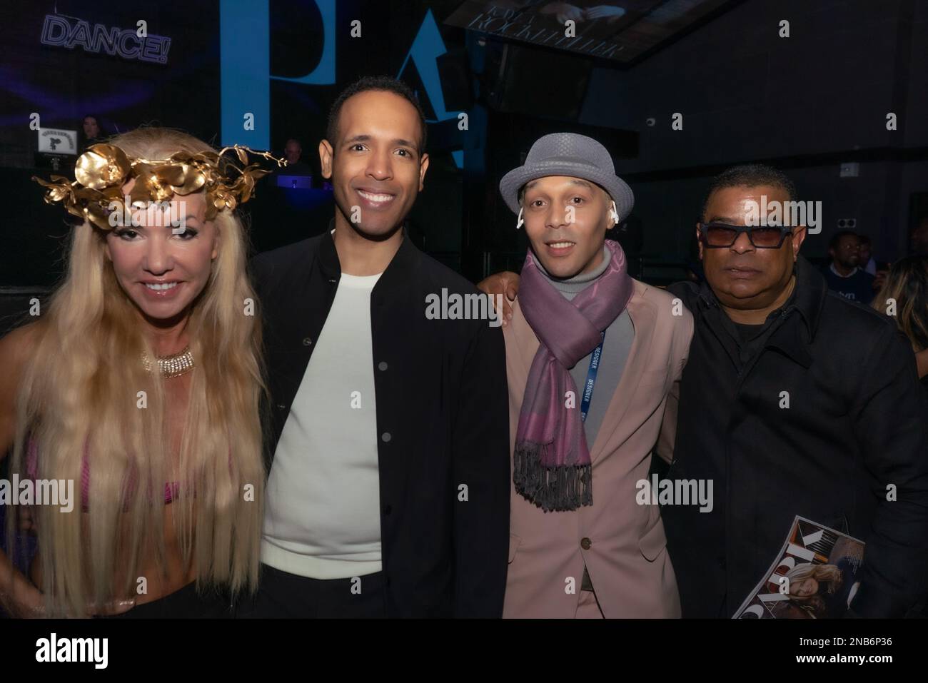 Luciana Pampalone, Louis Finley, Devon Watley and George Wayne attend ...