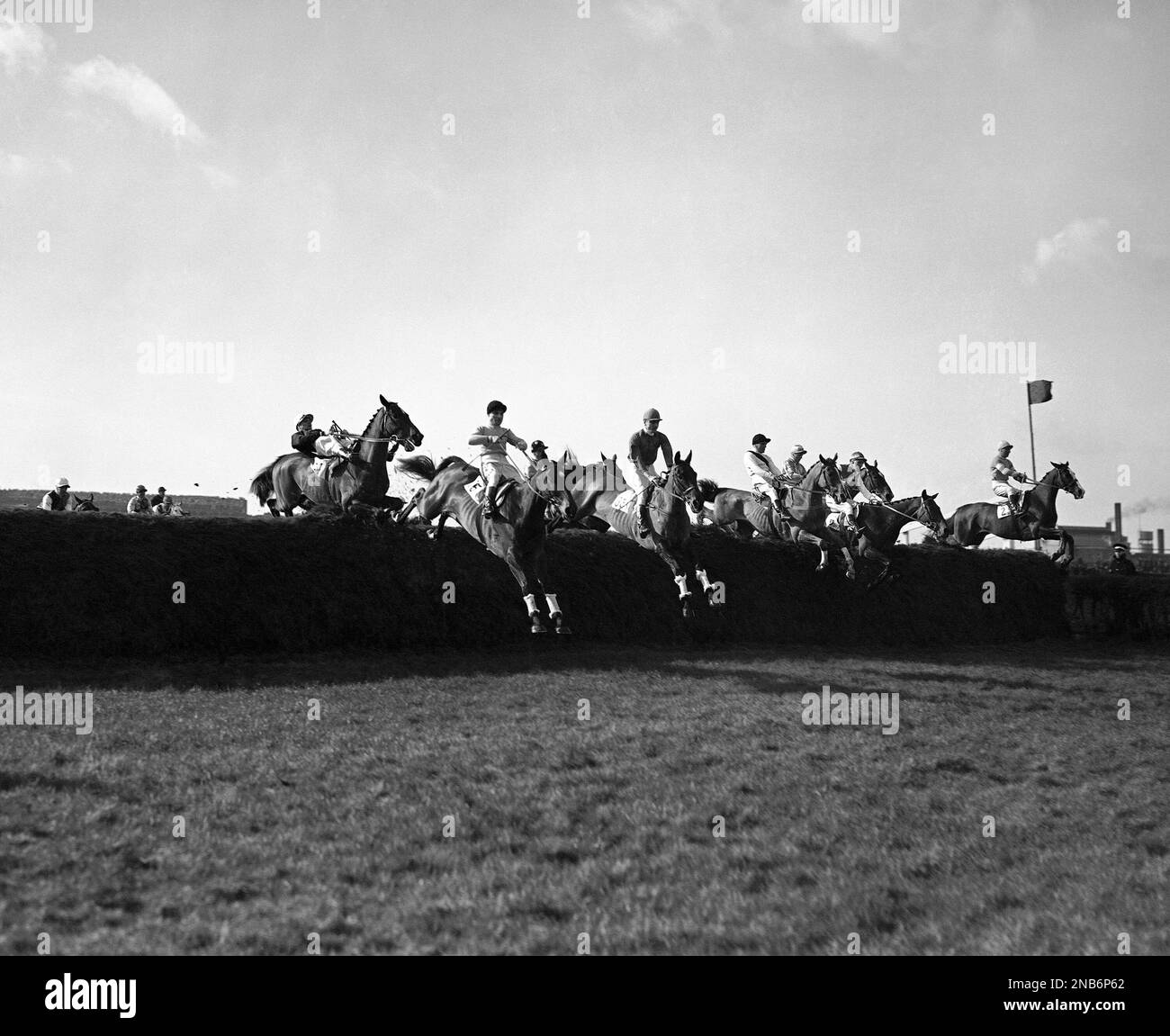 A seventeen years old boy Bruce Hobbs, youngest rider in the field ...