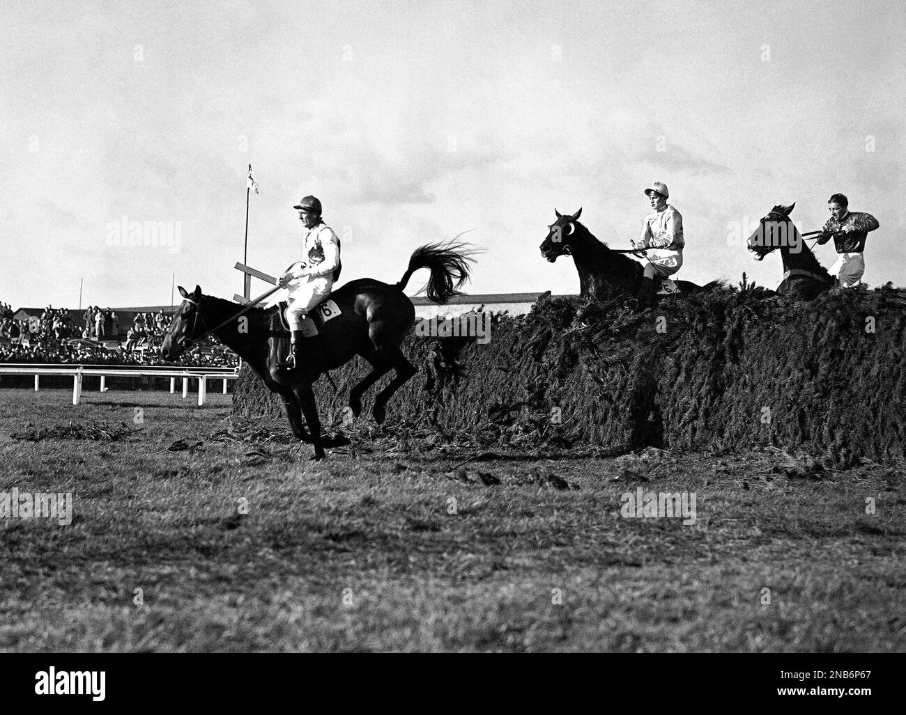 A seventeen years old boy Bruce Hobbs, youngest rider in the field ...