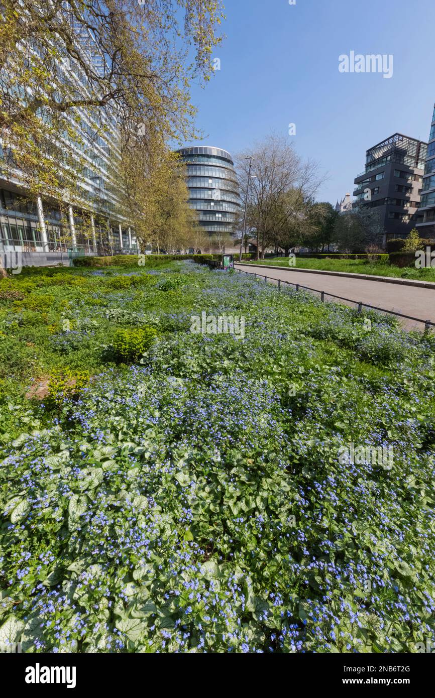 England, London, Potters Field Park and City Hall in the Spring Stock ...