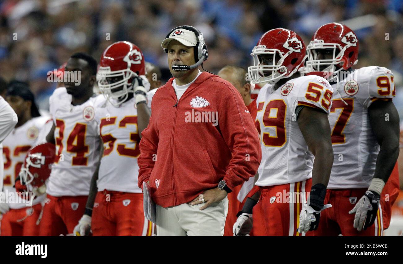 FILE - This Sept. 18, 2011, file photo shows Kansas City Chiefs head ...