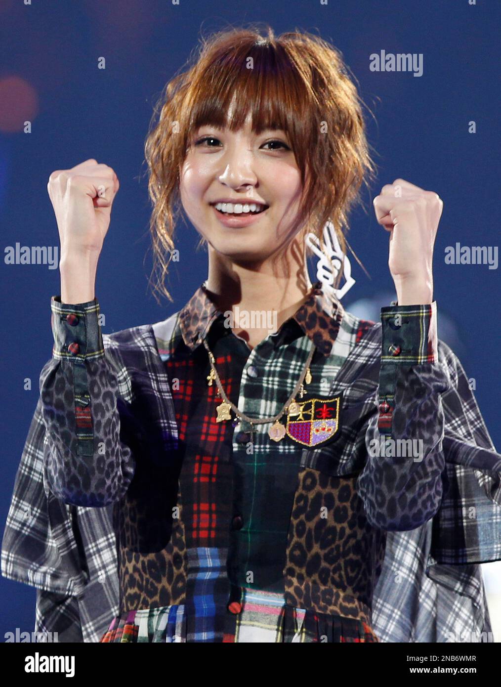 Mariko Shinoda, a members of Japan's most popular girl group AKB48 ...