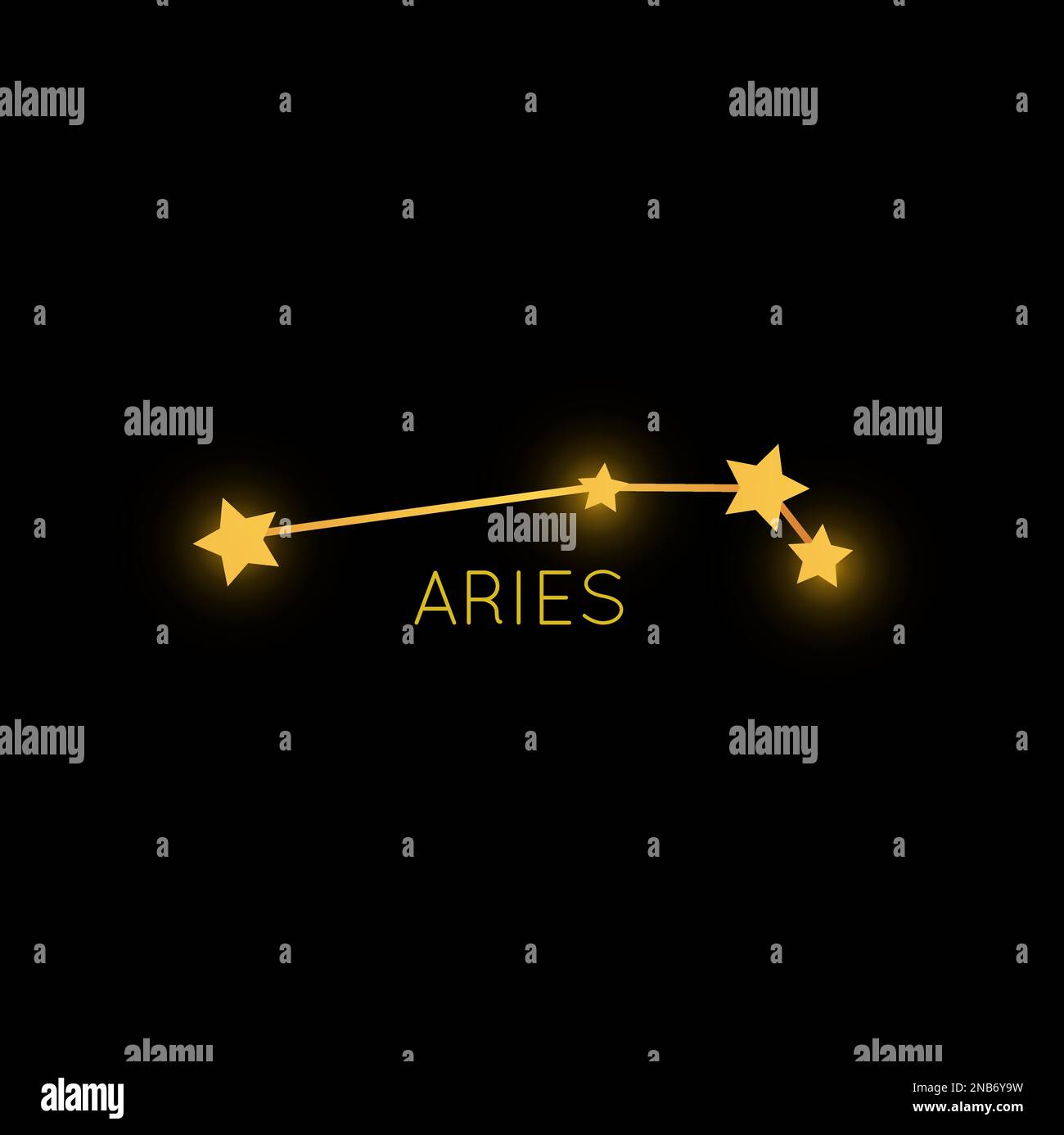 Aries constellation map hi-res stock photography and images - Alamy
