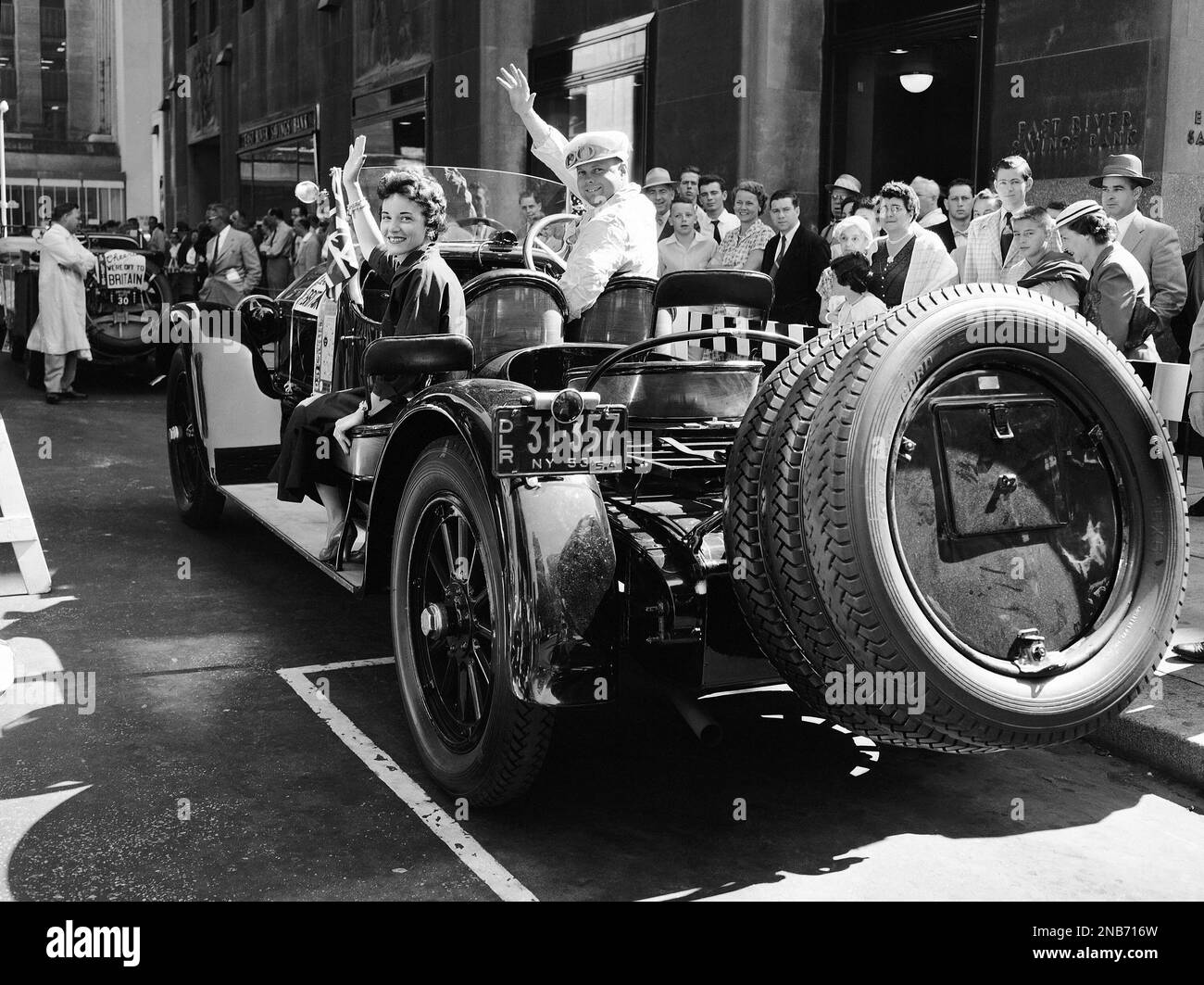 Henry Austin Clark Jr. of Southampton, N.Y., old car collector, proudly ...