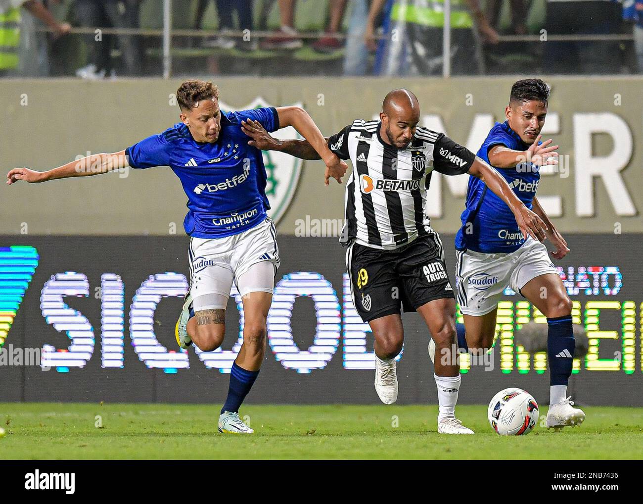 Belo Horizonte, Brazil, 13th Feb, 2023. Ian Luccas, Neto Moura of ...