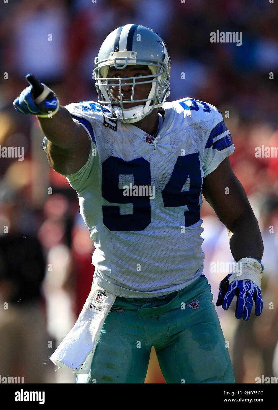 Dallas Cowboys outside linebacker DeMarcus Ware (94) celebrates after ...