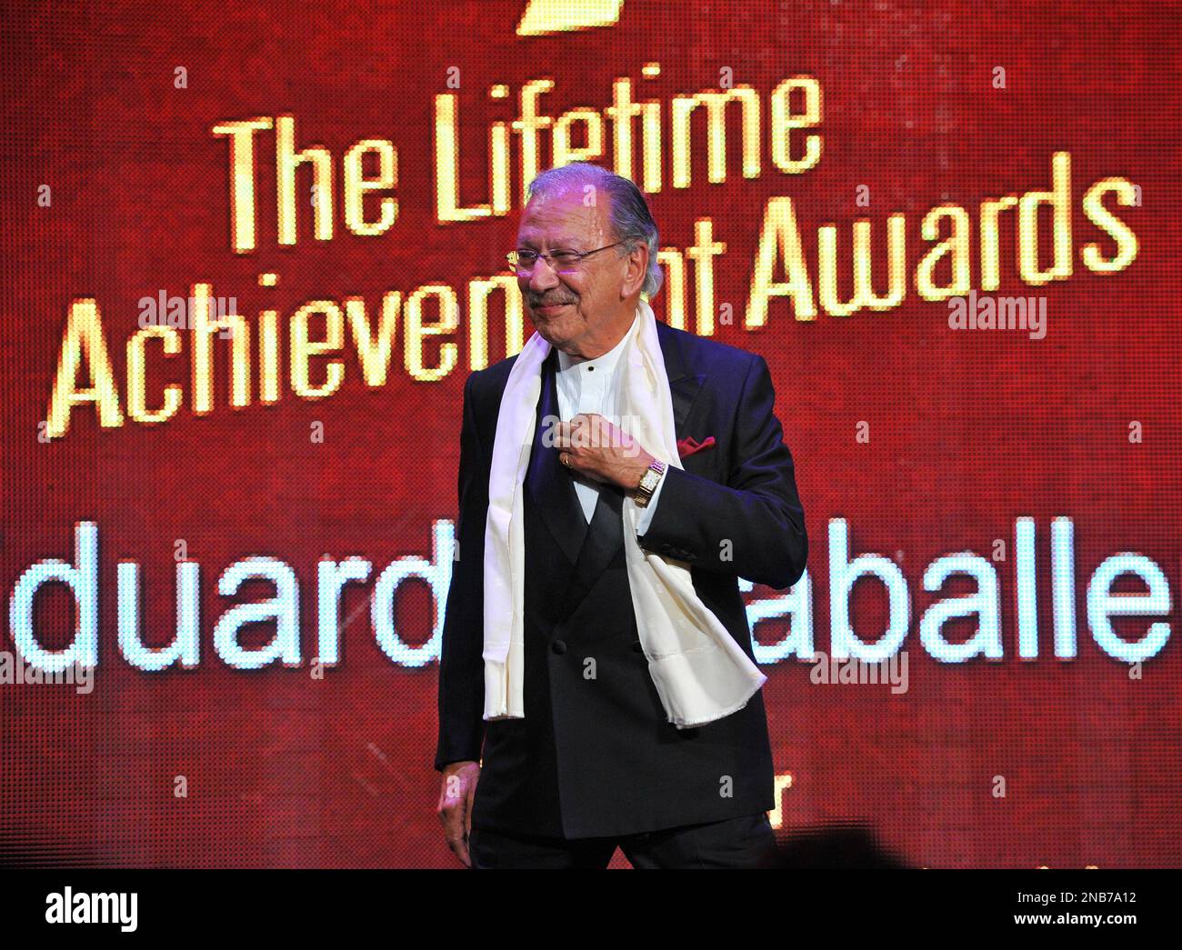 Eduardo Caballero, Founder, Caballero Radio and Television, is seen at ...