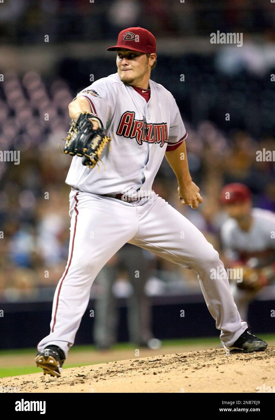 Arizona Diamondbacks starting pitcher Wade Miley delivers the ball ...