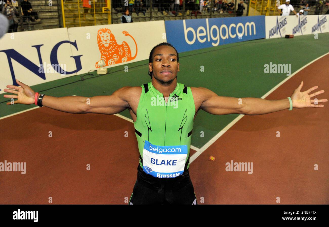 Yohan Blake of Jamaica wins the 200m race during the Memorial Van Damme ...