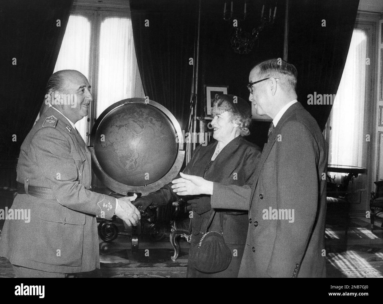 Sen. Dennis Chavez (D-NM), currently in Spain on an inspection tour of ...