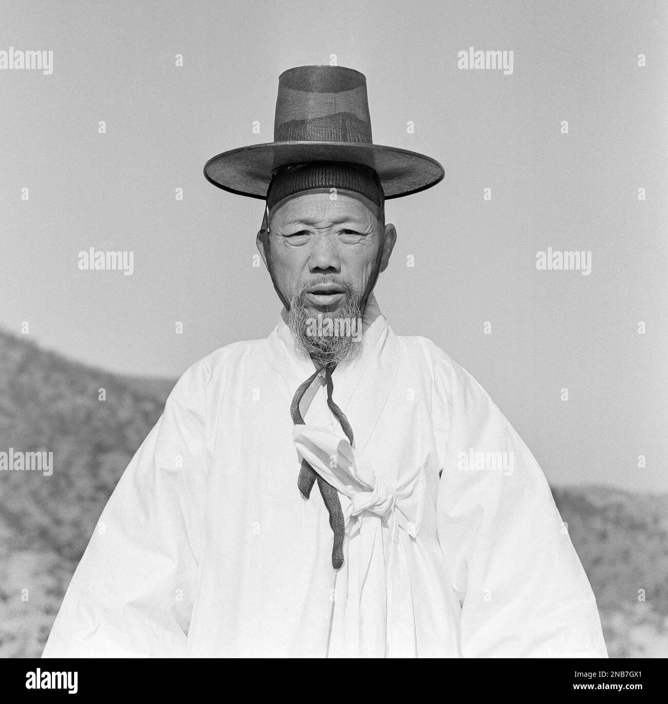 Elderly Korean man, shown Aug. 7, 1968. (AP Photo/Kim Chon Kil Stock ...