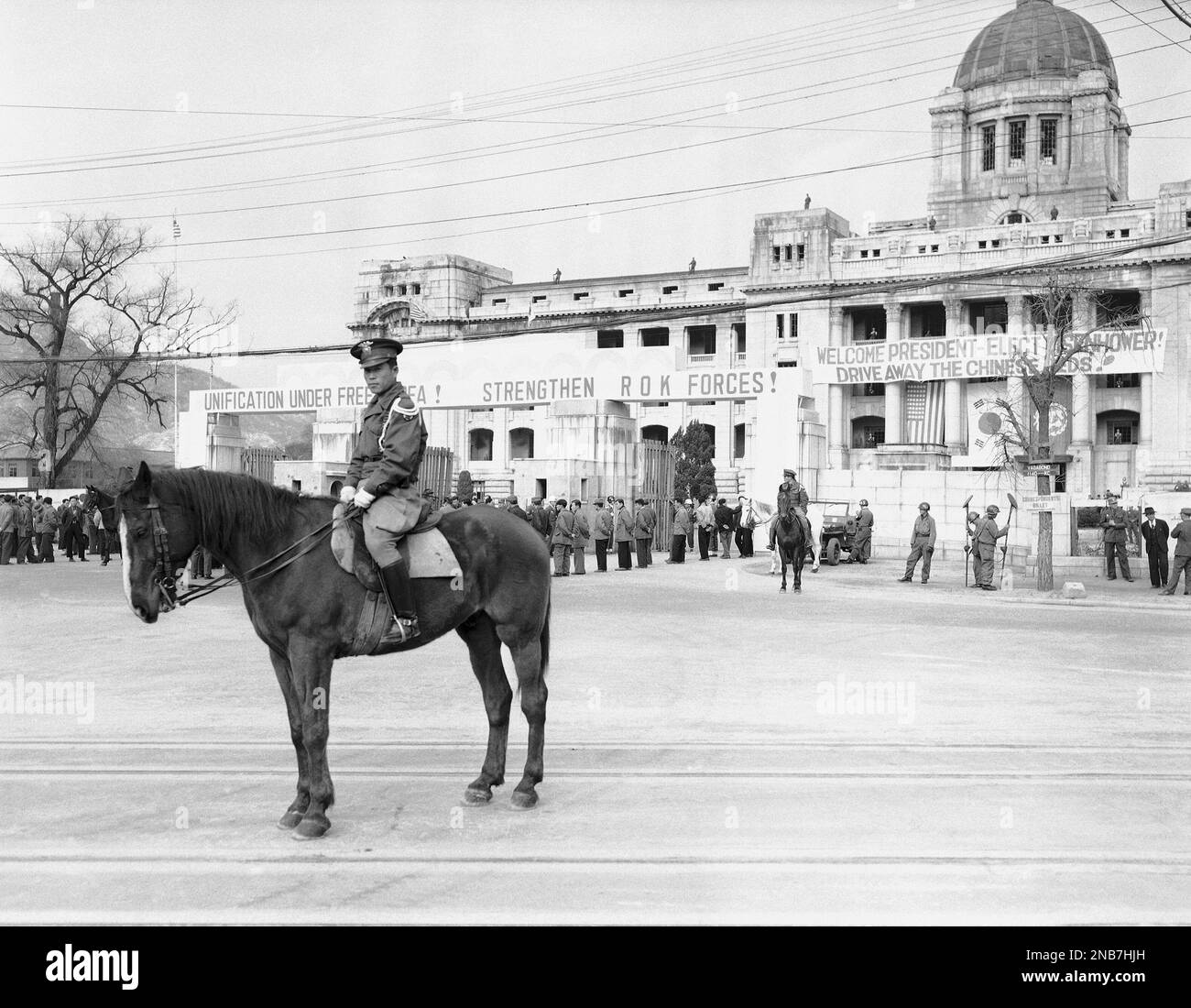 General view as ROK police and army go through drills in rehearsal for ...