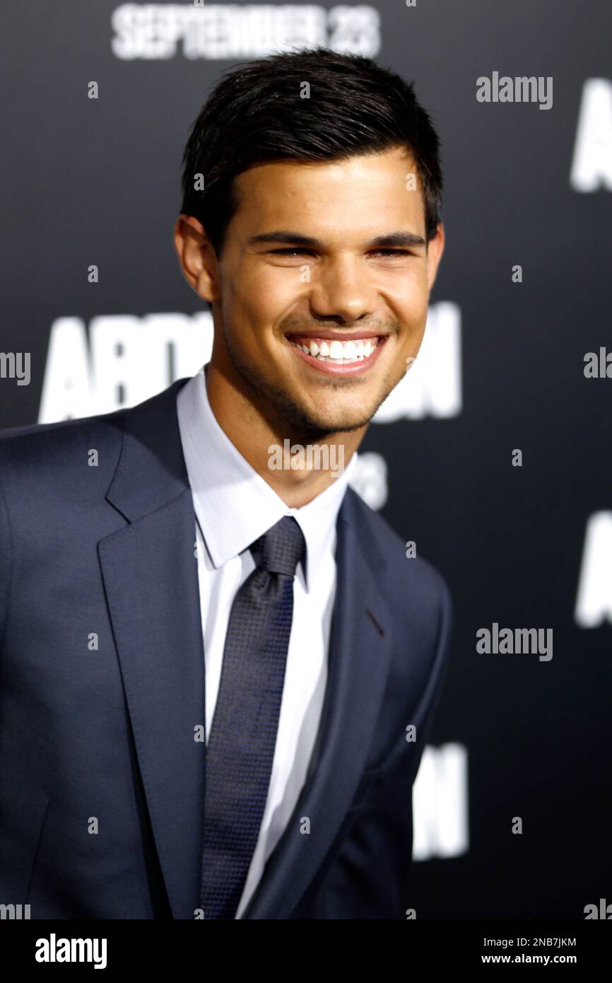 Cast member Taylor Lautner arrives at the premiere of "Abduction" in ...