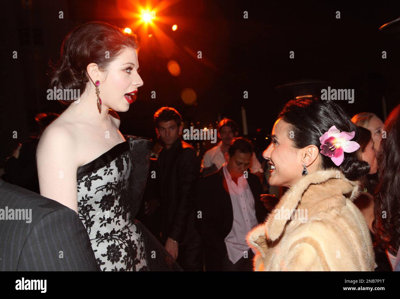 Michelle Trachtenberg, left, and Emmanuelle Chriqui are seen at the 4th ...