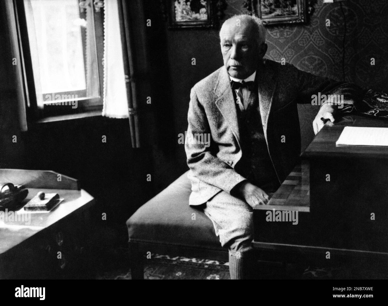 Richard Strauss, 70 years old, the famous German composer and conductor ...