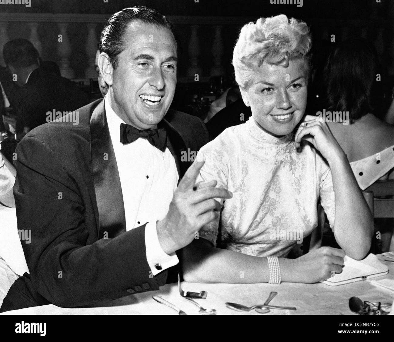 Hollywood Singer And Film Actress Doris Day At A Nightclub With Her