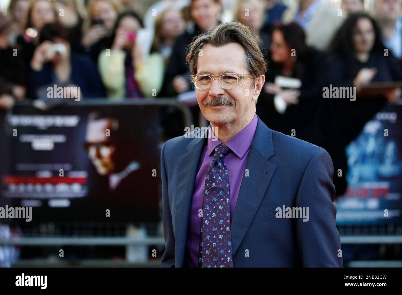 British actor Gary Oldman arrives for the UK film premiere of Tinker ...