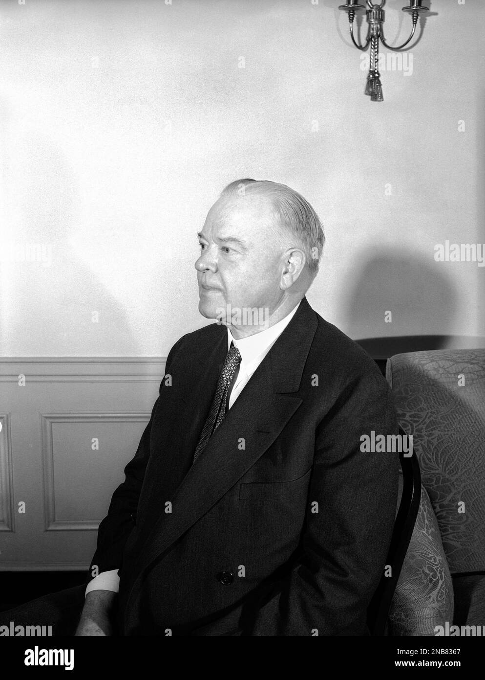 Former President Herbert Hoover, photographed in New York on Nov. 6 ...