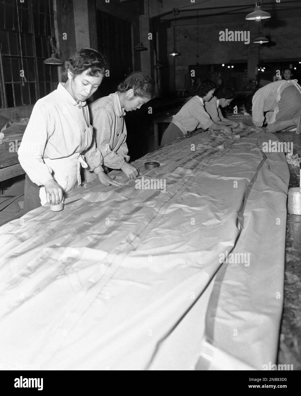 Big marker balloons for use at the Panmunjom peace talks, designed to ...