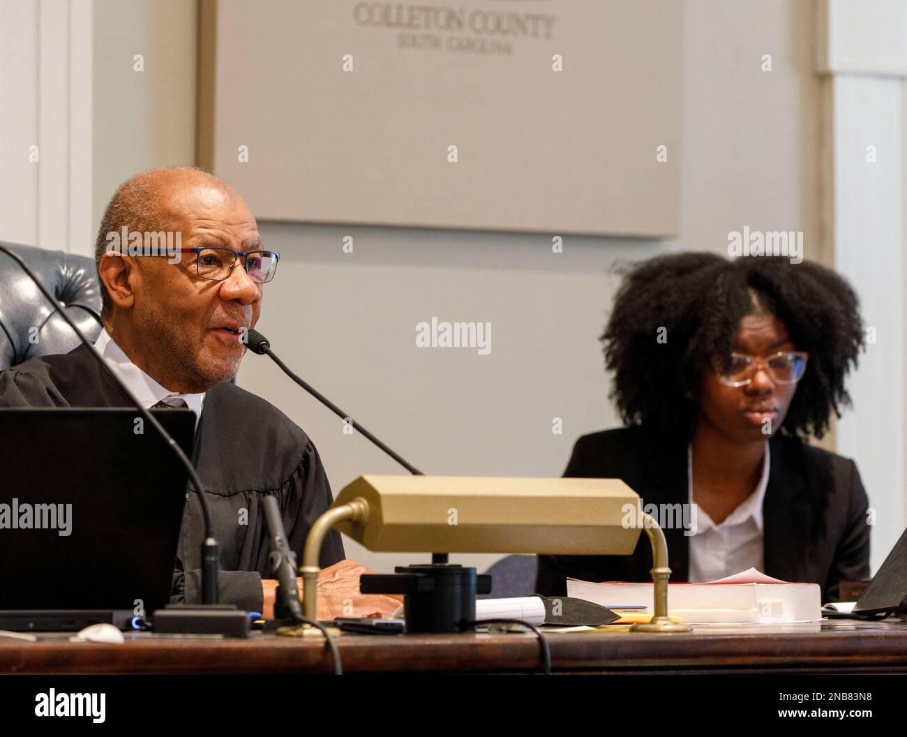 Judge Clifton Newman addresses the court at the beginning of the day's ...