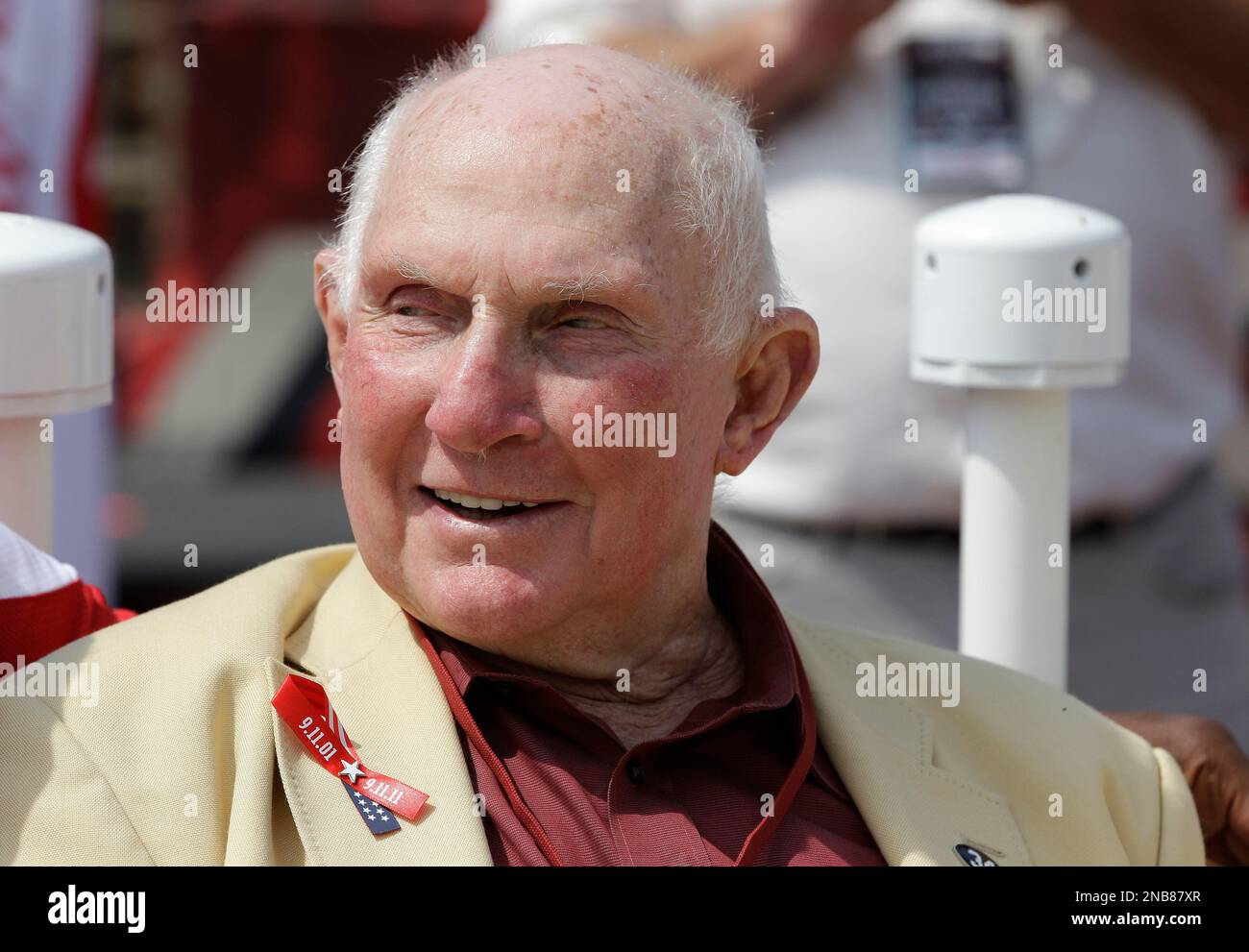 Hall of fame football player Y.A. Tittle is shown before an NFL ...