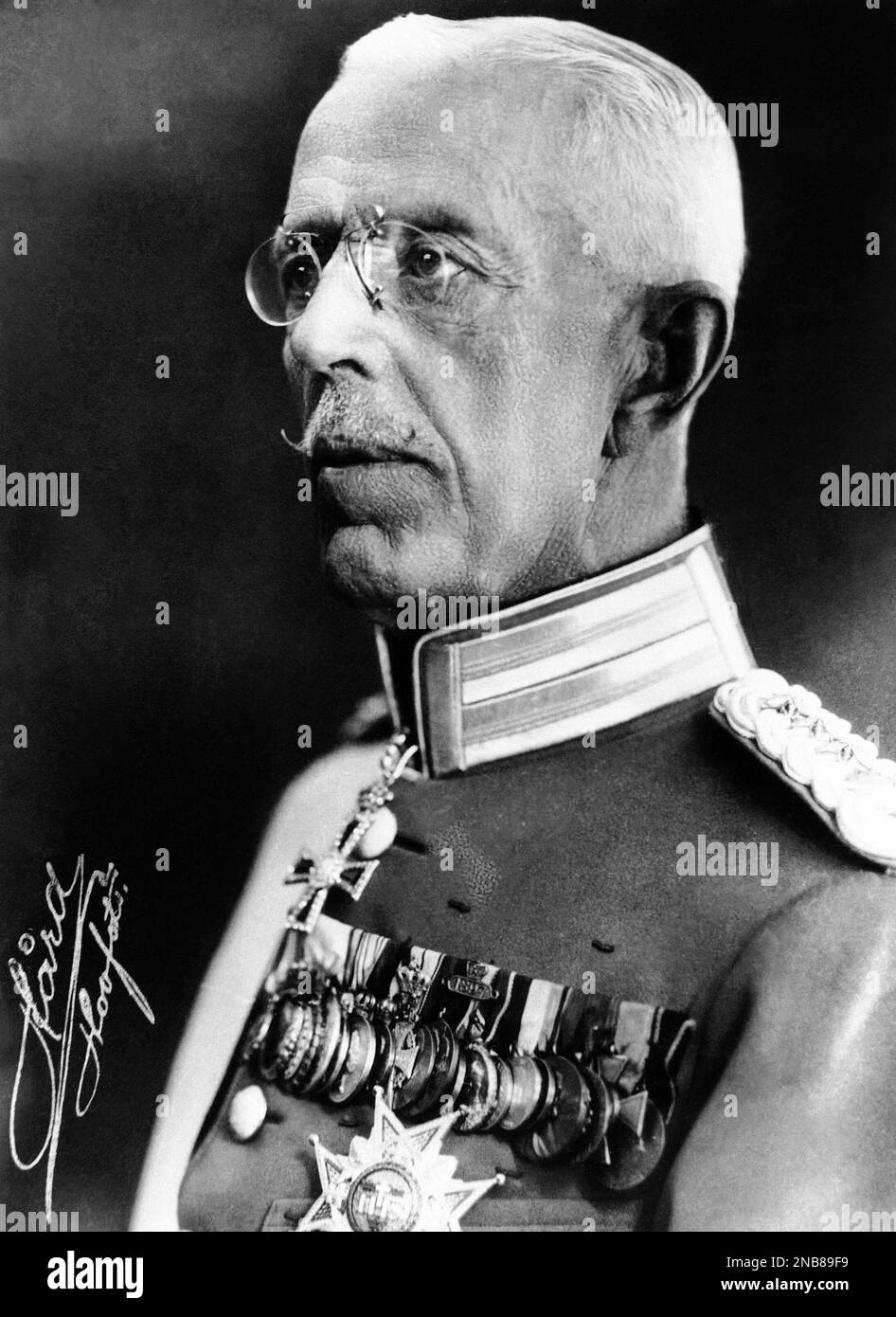 A new portrait of his majesty King Gustav V of Sweden shown in June ...