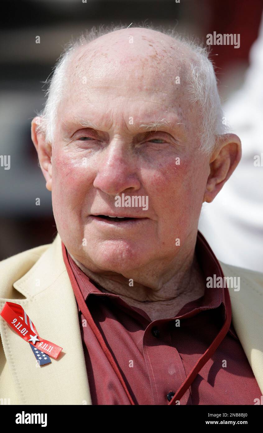 Hall of fame football player Y.A. Tittle is shown before an NFL ...