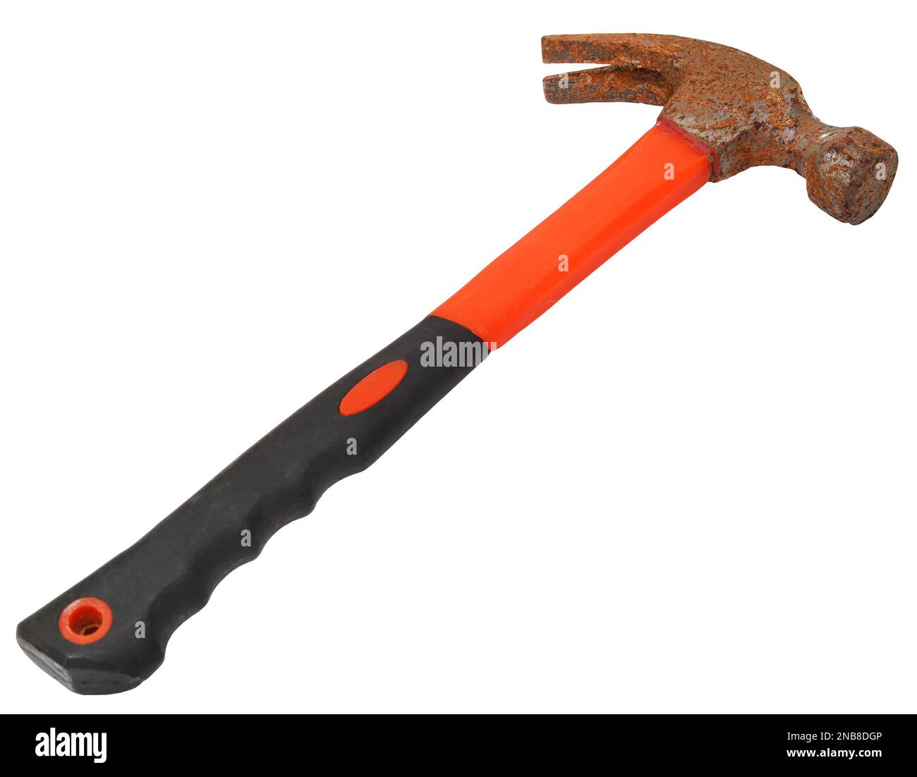 Old rusty hammer over white background Stock Photo - Alamy