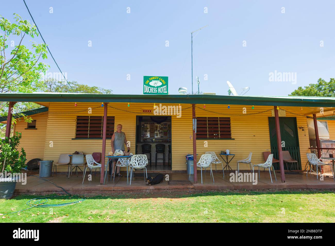 View of the old Outback pub the Duchess Hotel, Dajarra, Queensland, QLD ...
