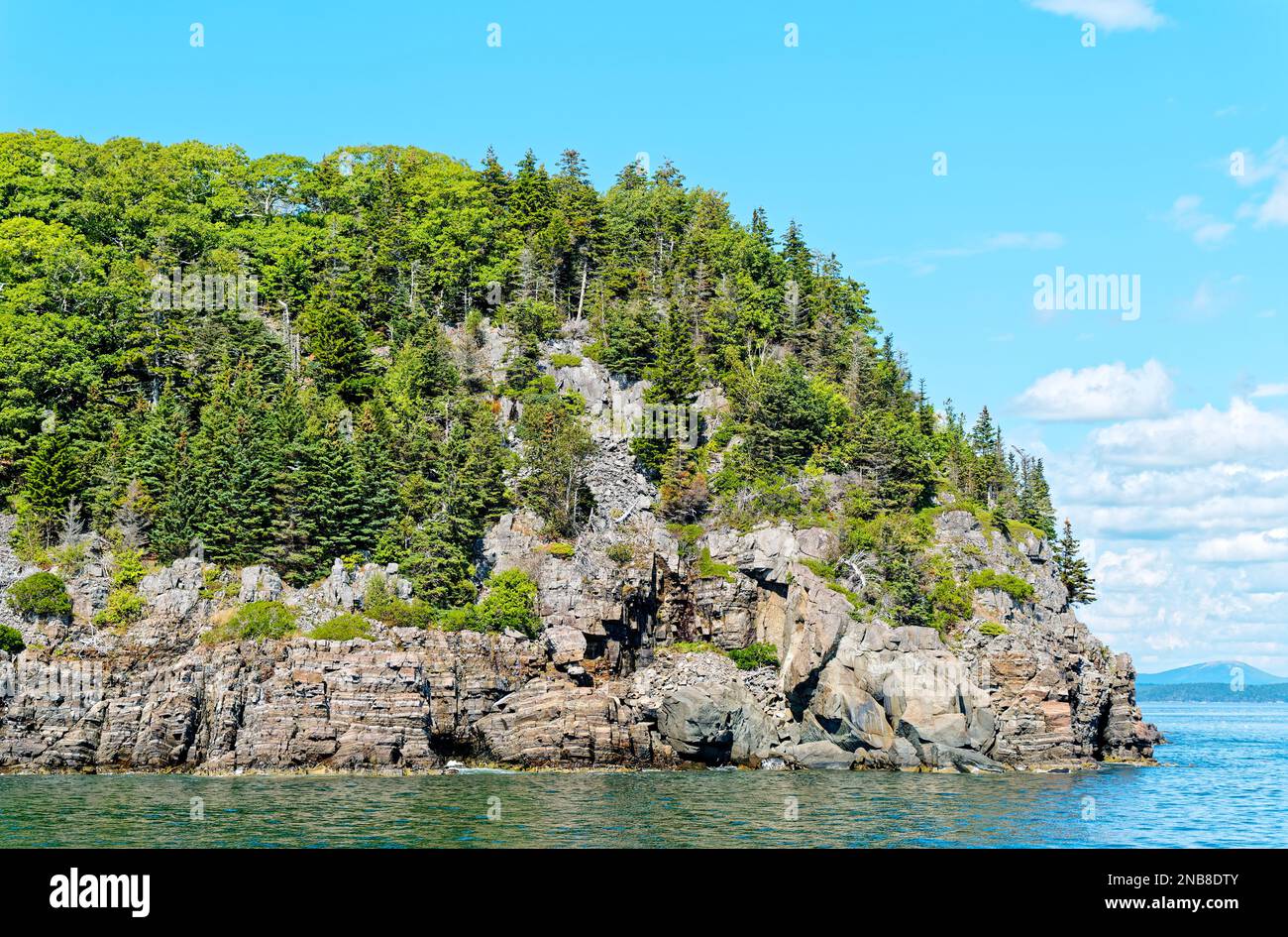 Bar Island in Bay Near Bar Harbor Stock Photo - Alamy